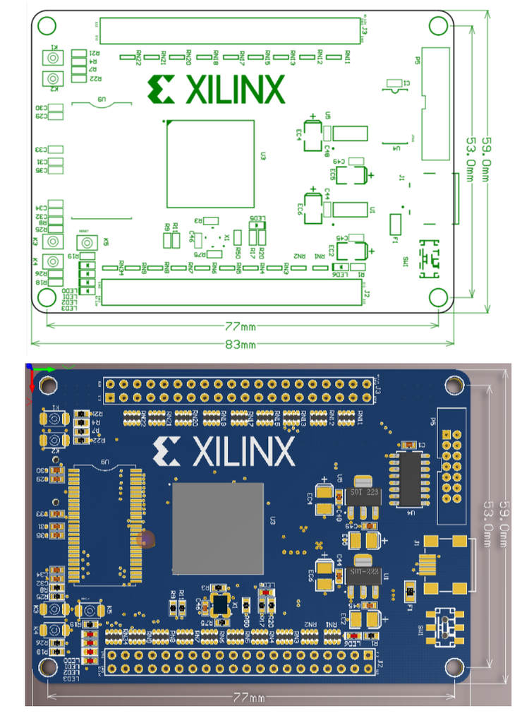 XILINX Spartan-6 Spartan6 FPGA Development Board XC6SLX16-2FTG256I Core ... XILINX Spartan-6 Spartan6 FPGA Development Board XC6SLX16-2FTG256I Core ...